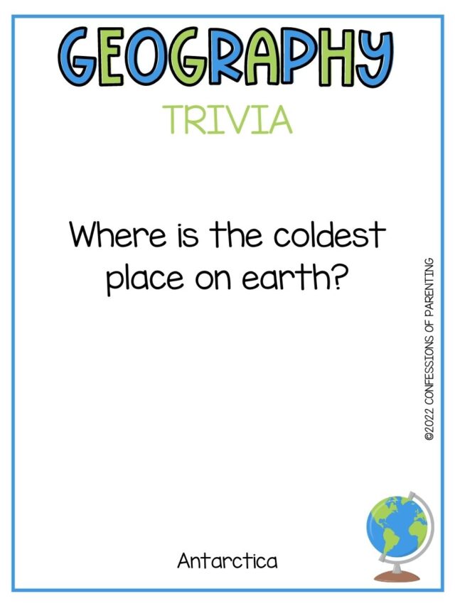 50 Geography Trivia for Kids