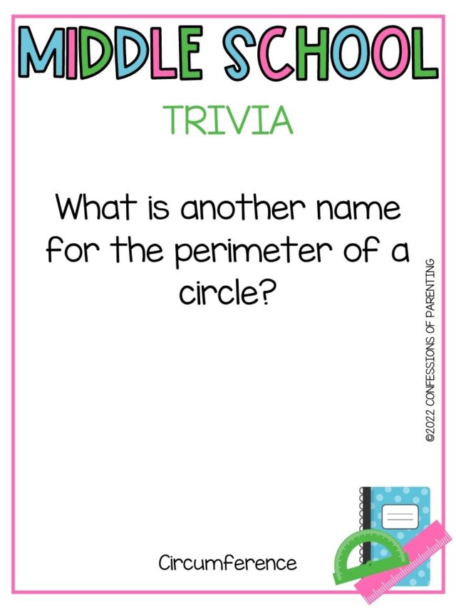 50 Middle School Trivia Questions
