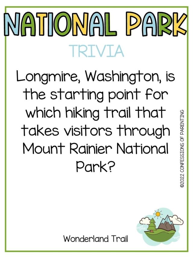 100 Best National Park Trivia