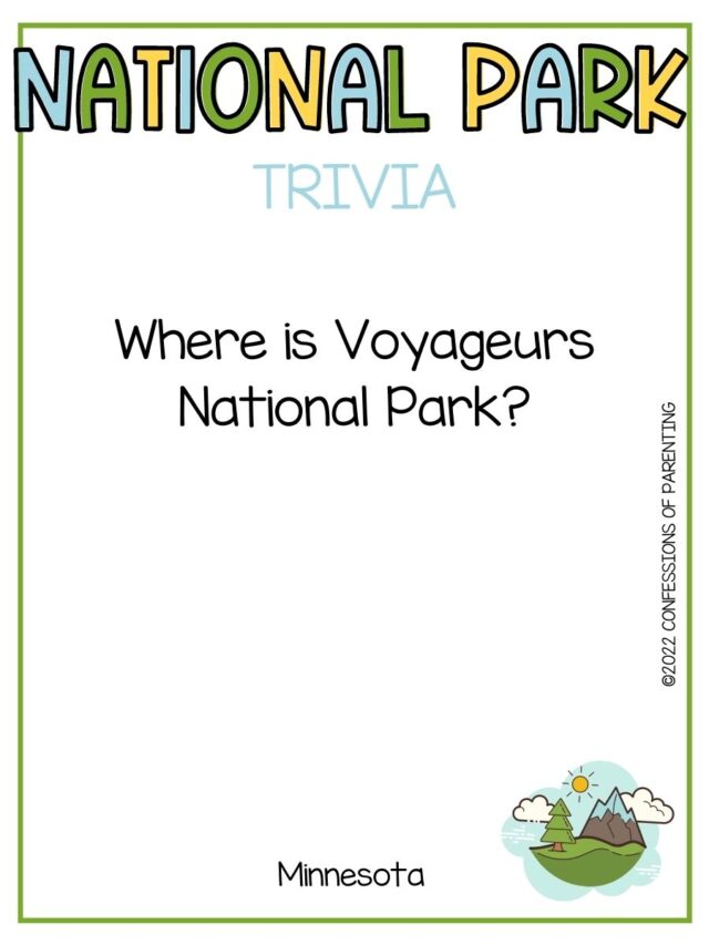 100 Best National Park Trivia