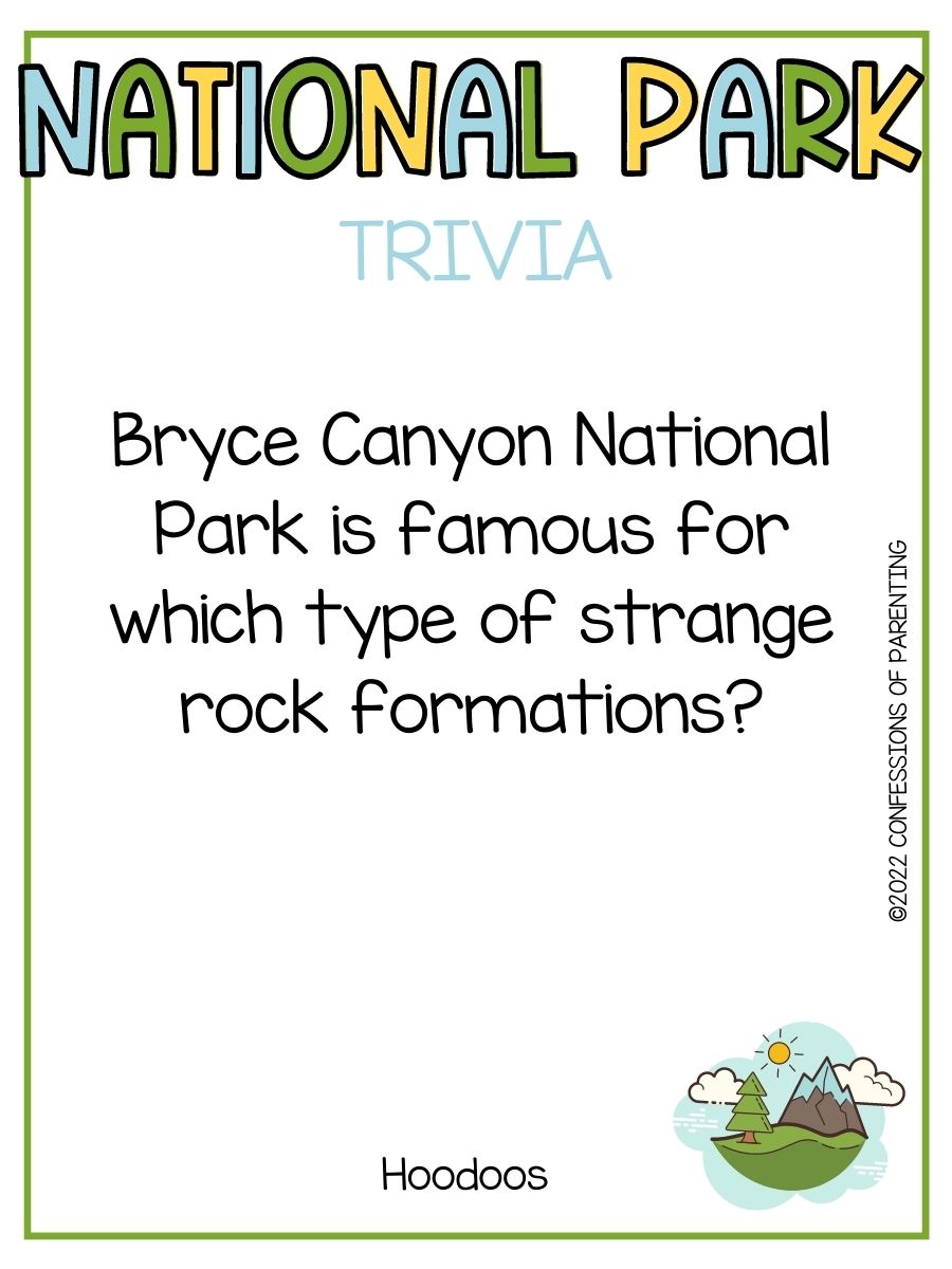 100 Best National Park Trivia