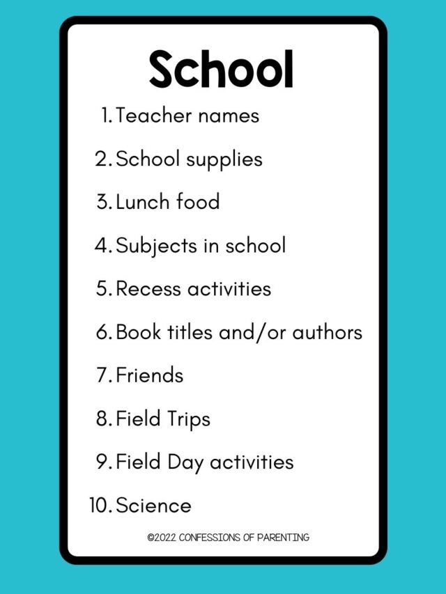 Scattergories for Kids: 5 Fun Rounds!