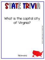 100 State Trivia Questions