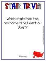 100 State Trivia Questions