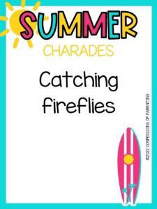 The Best Summer Charades Ideas with Printable Cards