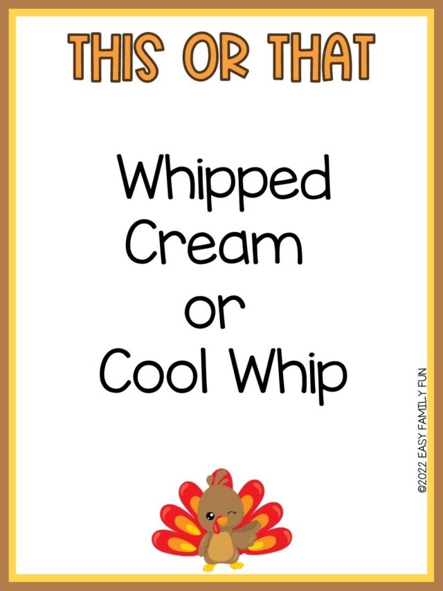 50 Thanksgiving This or That Questions