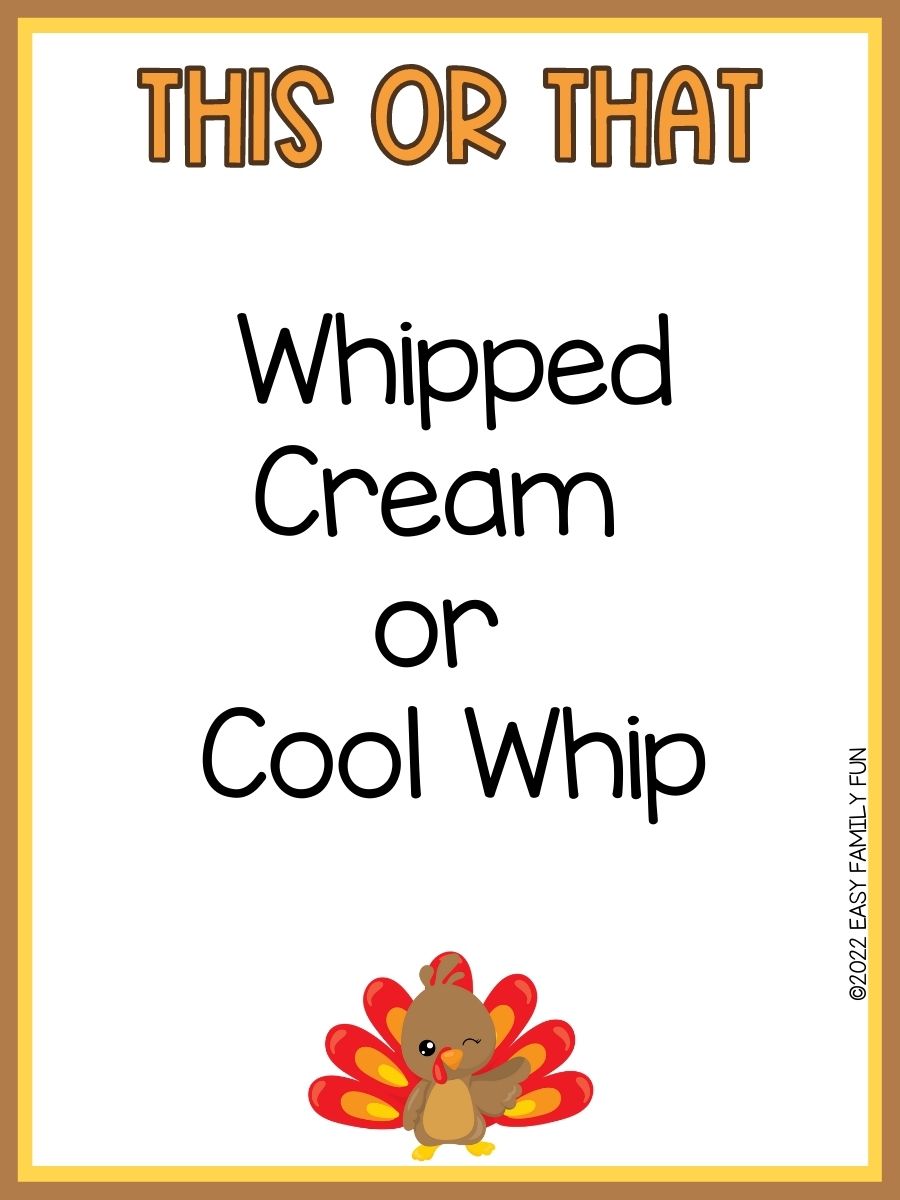 50 Thanksgiving This or That Questions