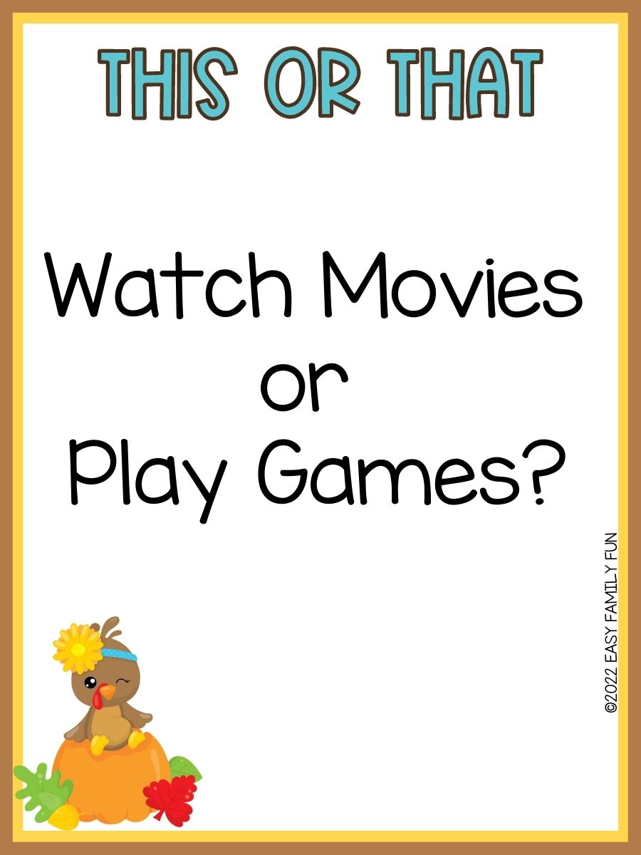 50 Thanksgiving This or That Questions