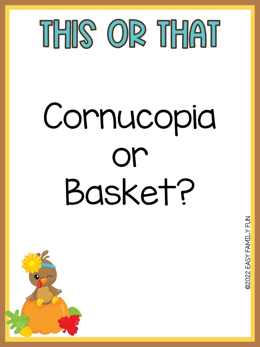 50 Thanksgiving This or That Questions