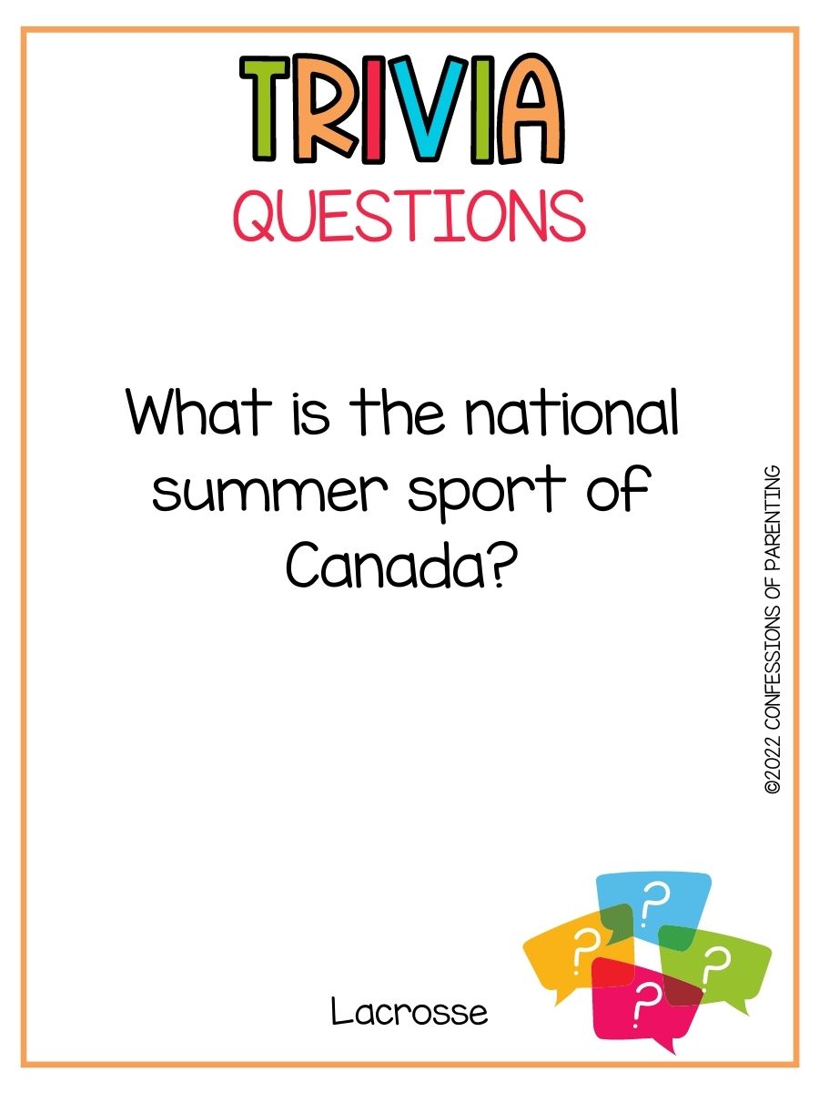 300 Of The Best Trivia Questions - Confessions of Parenting- Fun Games ...