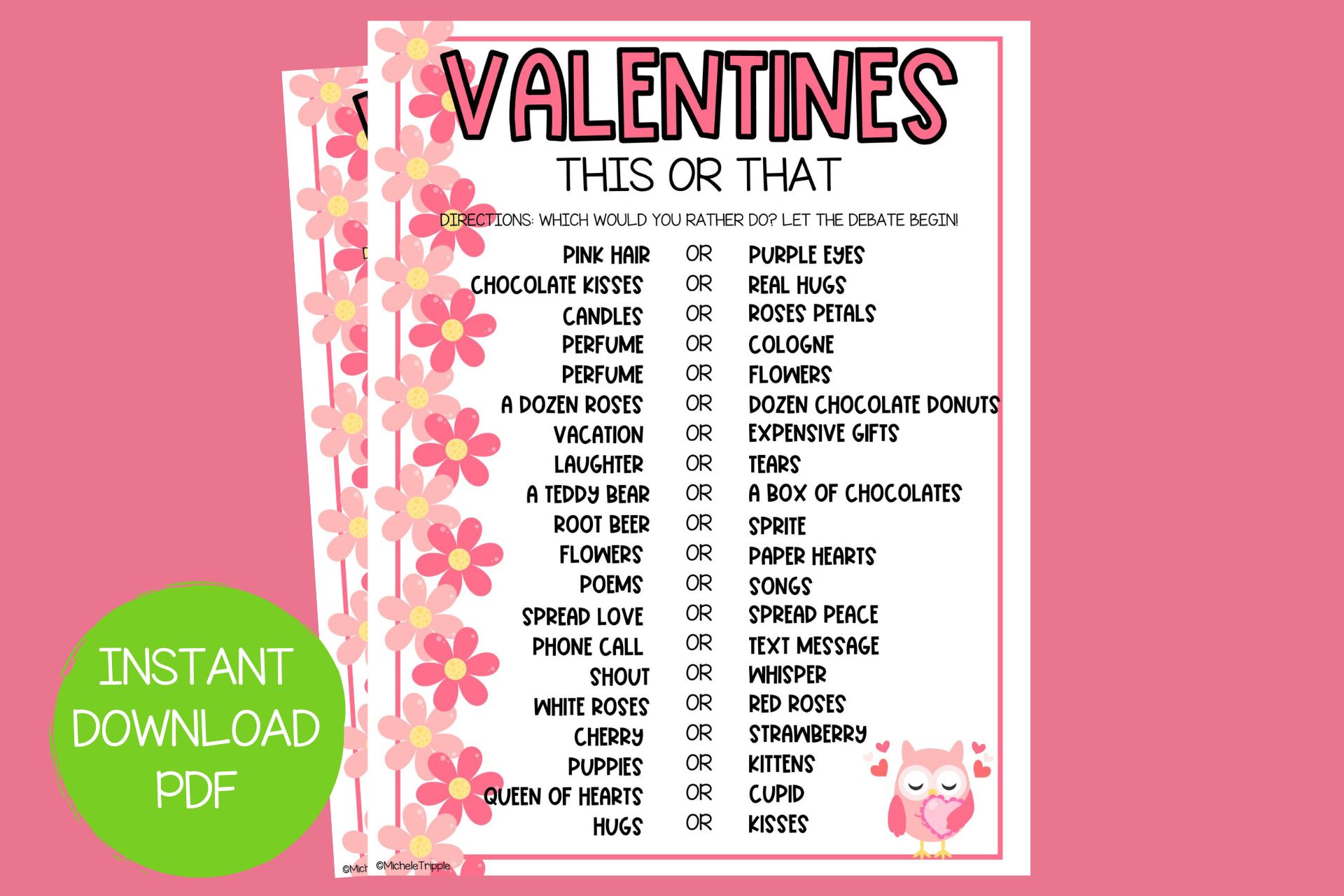 60 Valentine This or That questions For the Whole Family