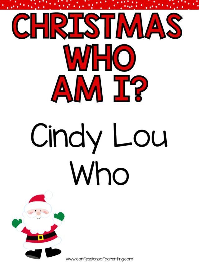Who am I Christmas Game- Free Download