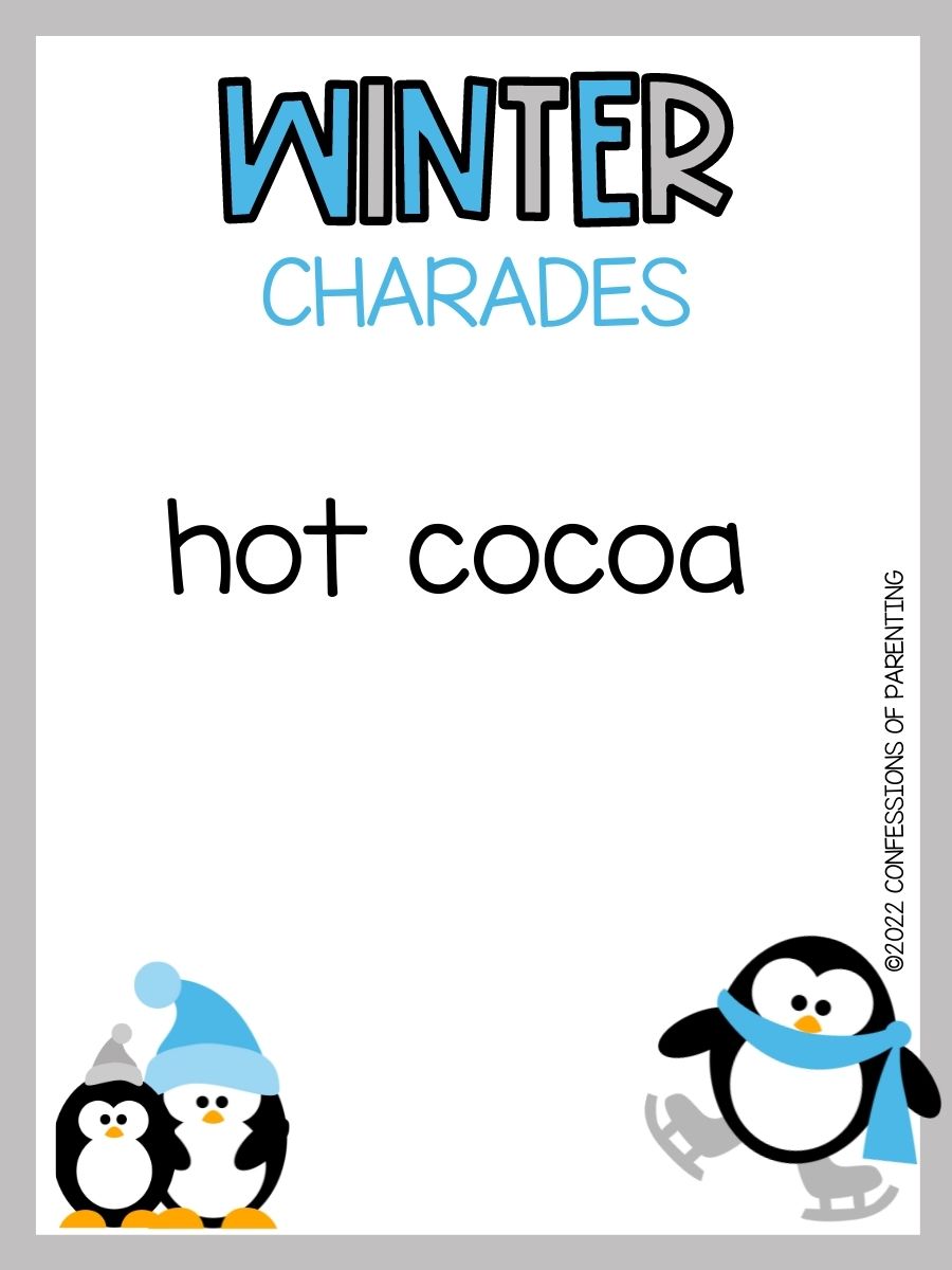 50 Exciting Winter Charades Ideas