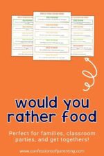 100 Best Would You Rather Food Questions + Printable Cards