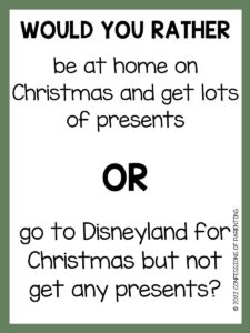 The Best Would You Rather Holiday Questions