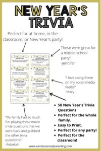 50 New Years Trivia Questions