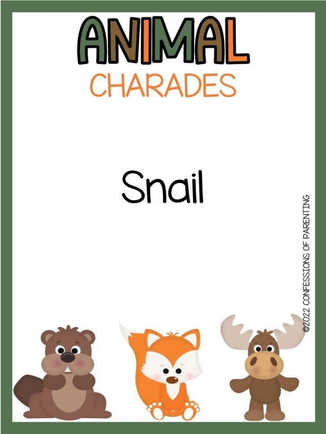 100 of The Very Best Animal Charades