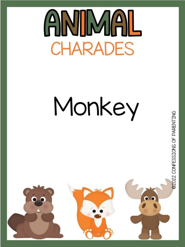 100 of The Very Best Animal Charades