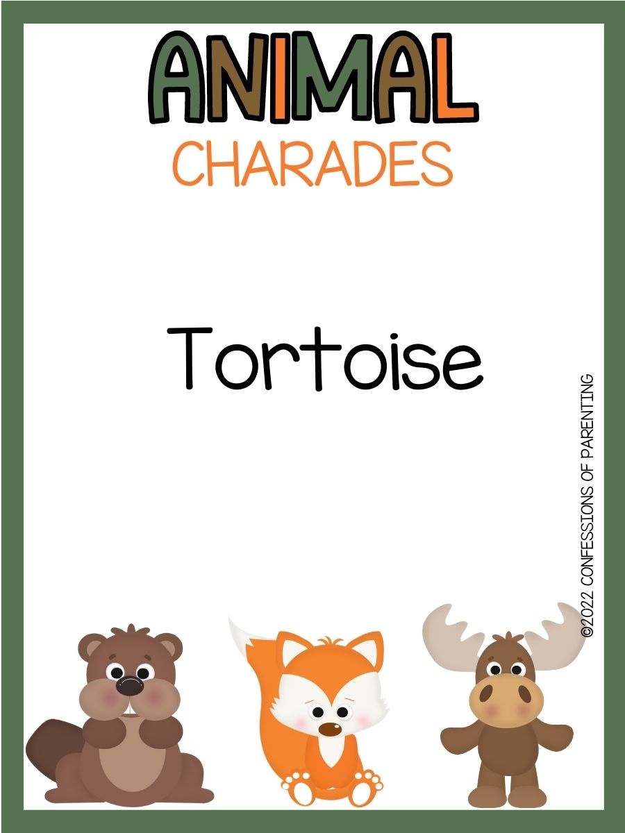 100 of The Very Best Animal Charades