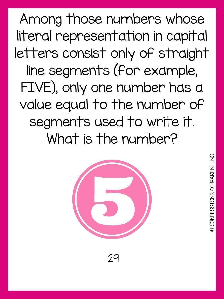 75 Awesome Number Riddles