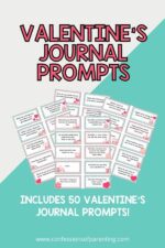 Valentine’s Day Journal Prompts + Free Printable Cards!