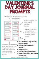 Valentine’s Day Journal Prompts + Free Printable Cards!