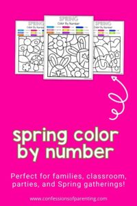 Spring Color By Number Free Download!