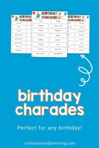 95 Birthday Charades Ideas Plus Printable Ideas
