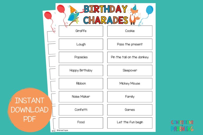 95 Birthday Charades Ideas Plus Printable Ideas