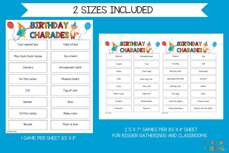 95 Birthday Charades Ideas Plus Printable Ideas