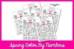 Spring Color By Number Free Download!