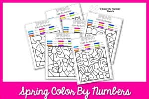 Spring Color By Number Free Download!
