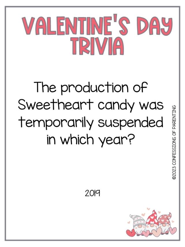 100 Valentine's Day Trivia