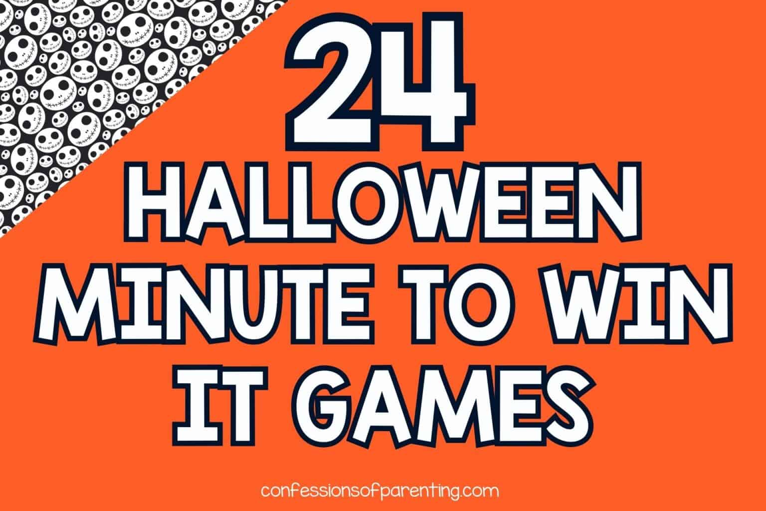 24 Halloween Minute to Win It Games
