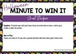 24 Halloween Minute to Win It Games