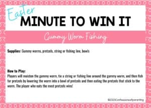 30 Best Easter Minute to Win It Games