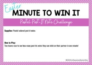 30 Best Easter Minute to Win It Games