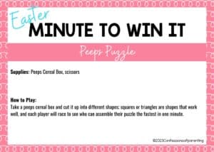 30 Best Easter Minute to Win It Games