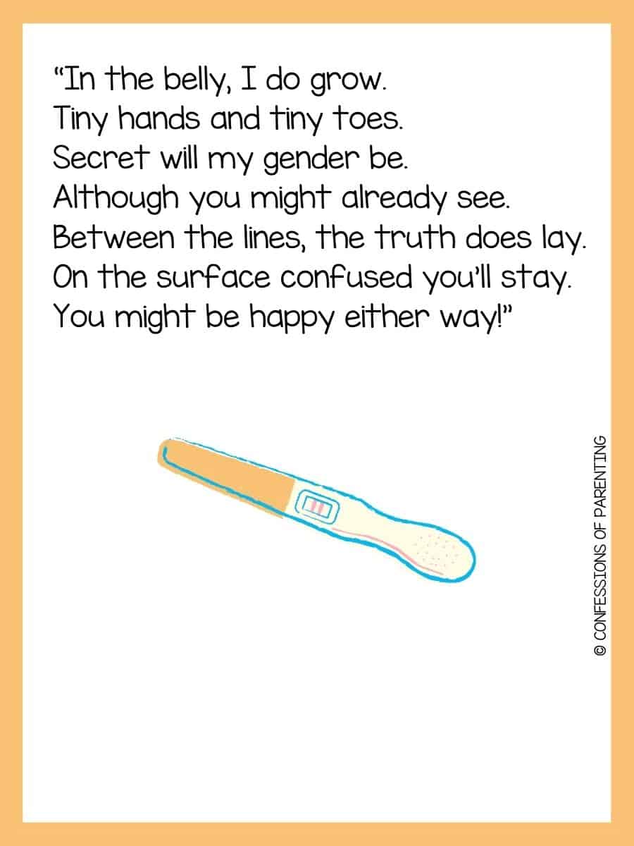 Clever Pregnancy Announcement Riddle at Madeline Hardwicke blog