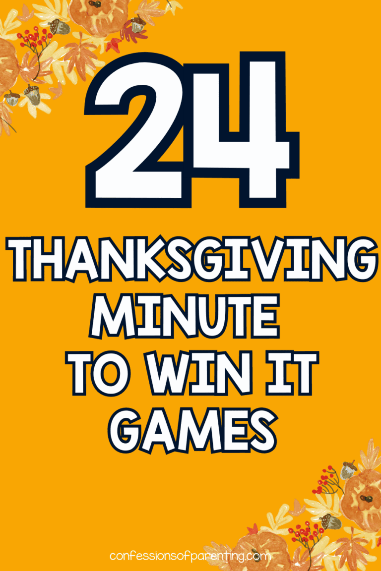 24 Festive Thanksgiving Minute to Win It Games