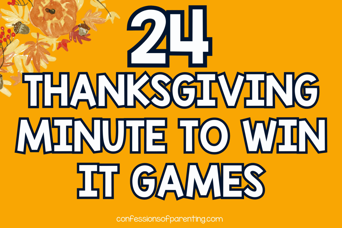 24 Festive Thanksgiving Minute to Win It Games