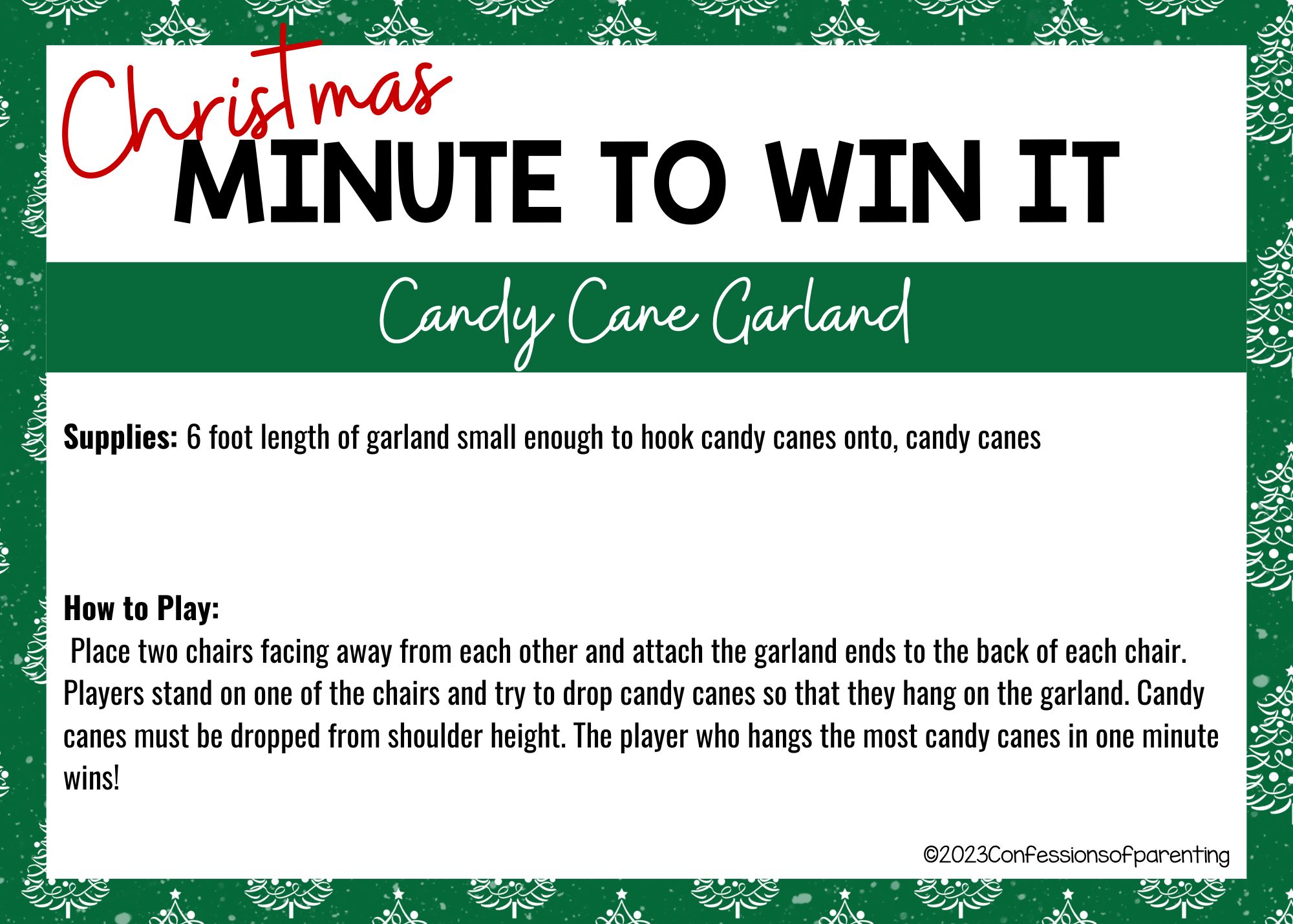 27 Festive Christmas Minute to Win It Games