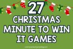 27 Festive Christmas Minute to Win It Games