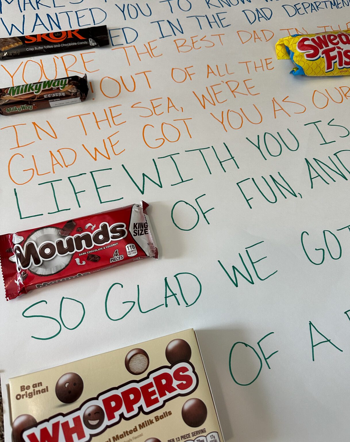 The Best Father's Day Candy Poster Ideas