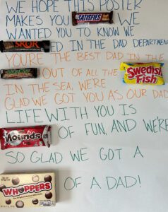 The Best Father's Day Candy Poster Ideas