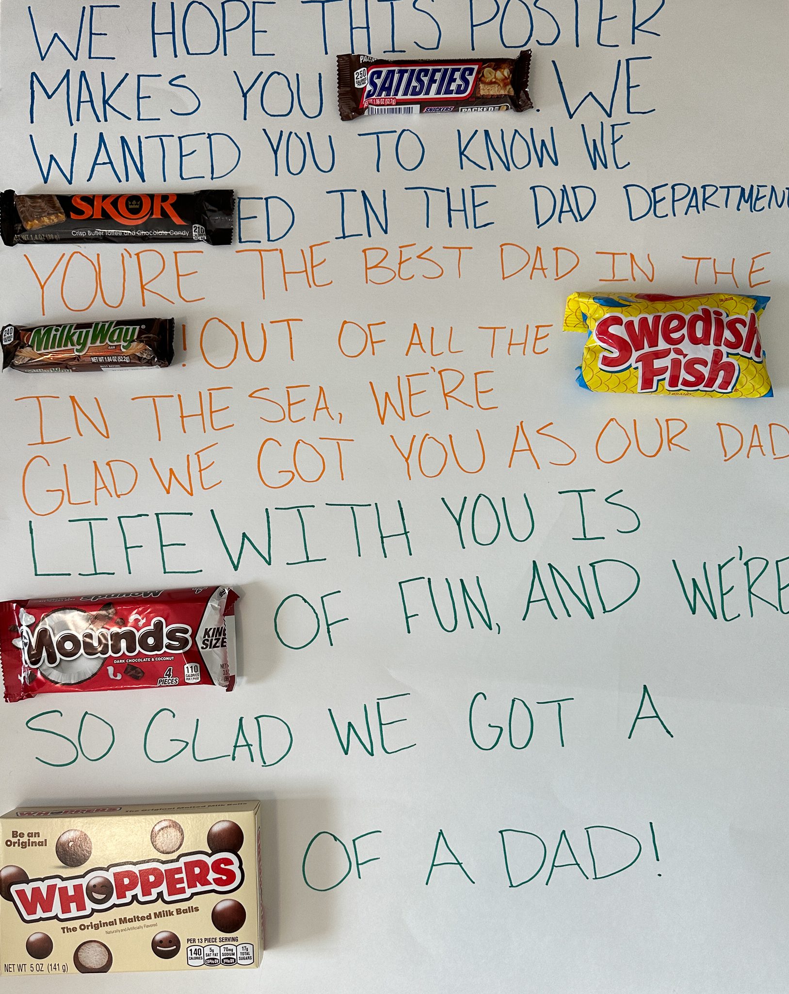 The Best Father's Day Candy Poster Ideas
