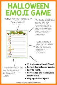 Free Halloween Emoji Game Printable for Kids & Families
