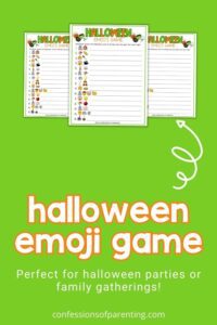Free Halloween Emoji Game Printable for Kids & Families