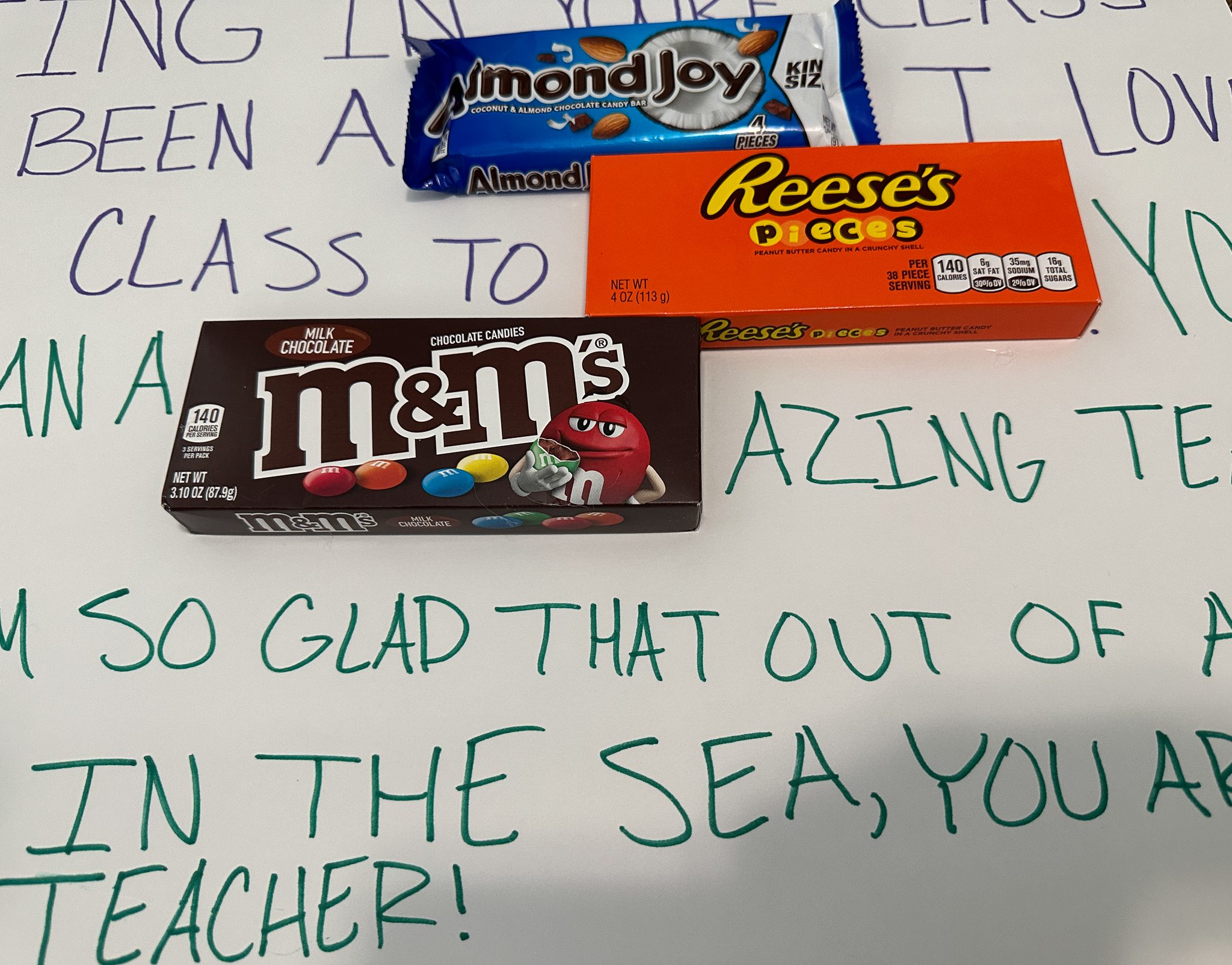 The Best Teacher Candy Poster Ideas