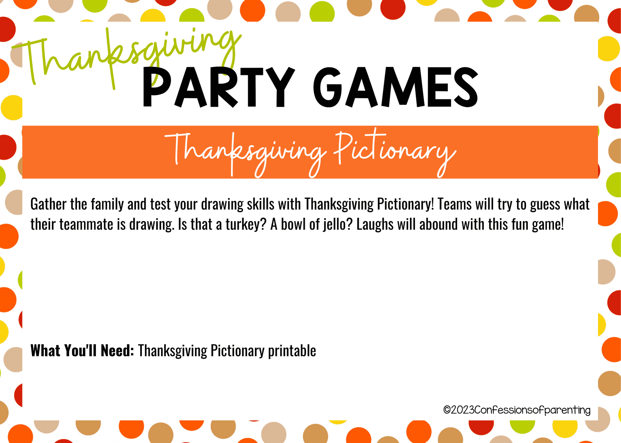 44 Fun and Exciting Thanksgiving Party Games